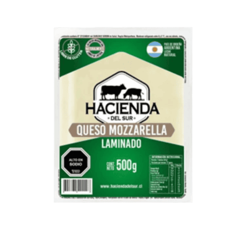 Queso Mozzarella Laminado 500 gr - Frutas y Verduras COMATO